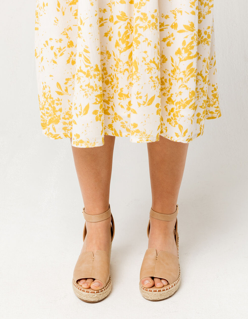 BEAST FASHION Berlin Taupe Womens Espadrille Wedges - TAUPE | Tillys