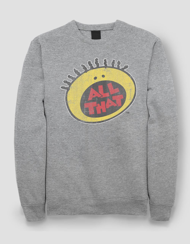 ALL THAT Logo Unisex Crewneck Sweatshirt - HEATHER GRAY | Tillys