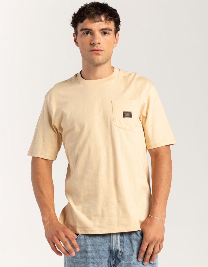 GUESS ORIGINALS Eco Label Mens Pocket Tee - SAND | Tillys