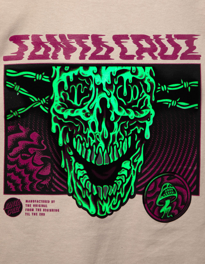SANTA CRUZ Toxic Skull Mens Tee - SAND | Tillys