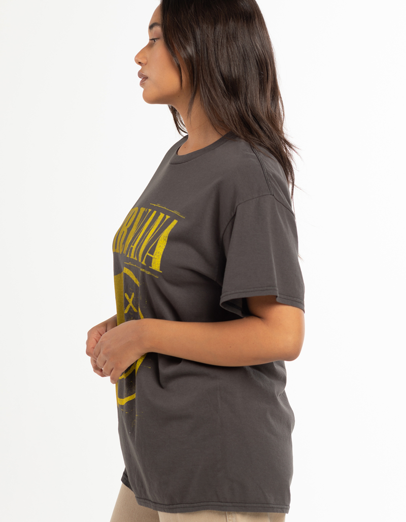NIRVANA Smile Womens Oversized Tee - BLACK | Tillys