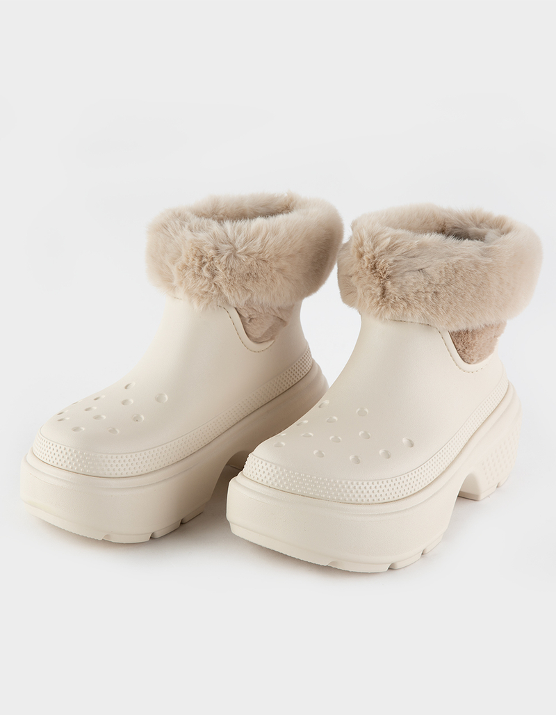 CROCS Stomp Lined Womens Boots - WHITE | Tillys