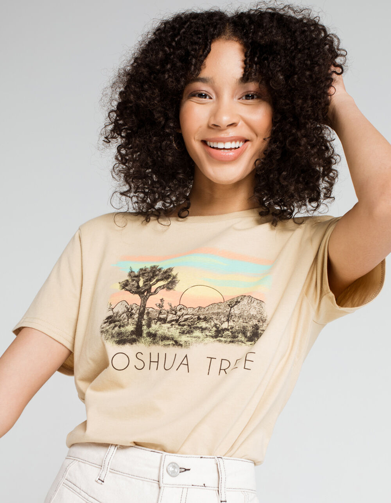 FULL TILT Joshua Tree Womens Crop Tee - TAN | Tillys