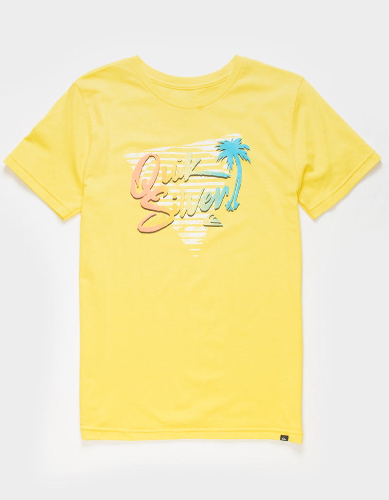 QUIKSILVER Retro Waves Boys Tee - YELLOW | Tillys