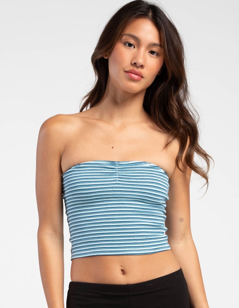FULL TILT Stripe Cinch Womens Tube Top - BLUE | Tillys