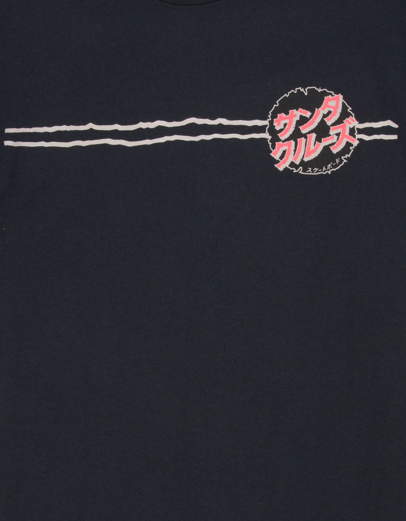 SANTA CRUZ x Godzilla Destroyer Stripes Mens Tee - BLACK | Tillys