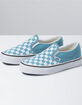 VANS Checkerboard Classic Slip-On Girls Shoes - DELPHINIUM BLUE/TRUE ...