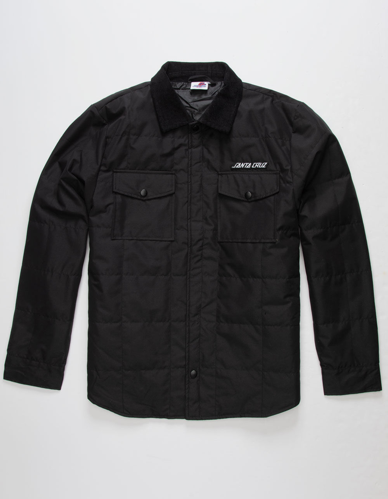 SANTA CRUZ Strip Logo Mens Jacket - BLACK - XXL | Tillys