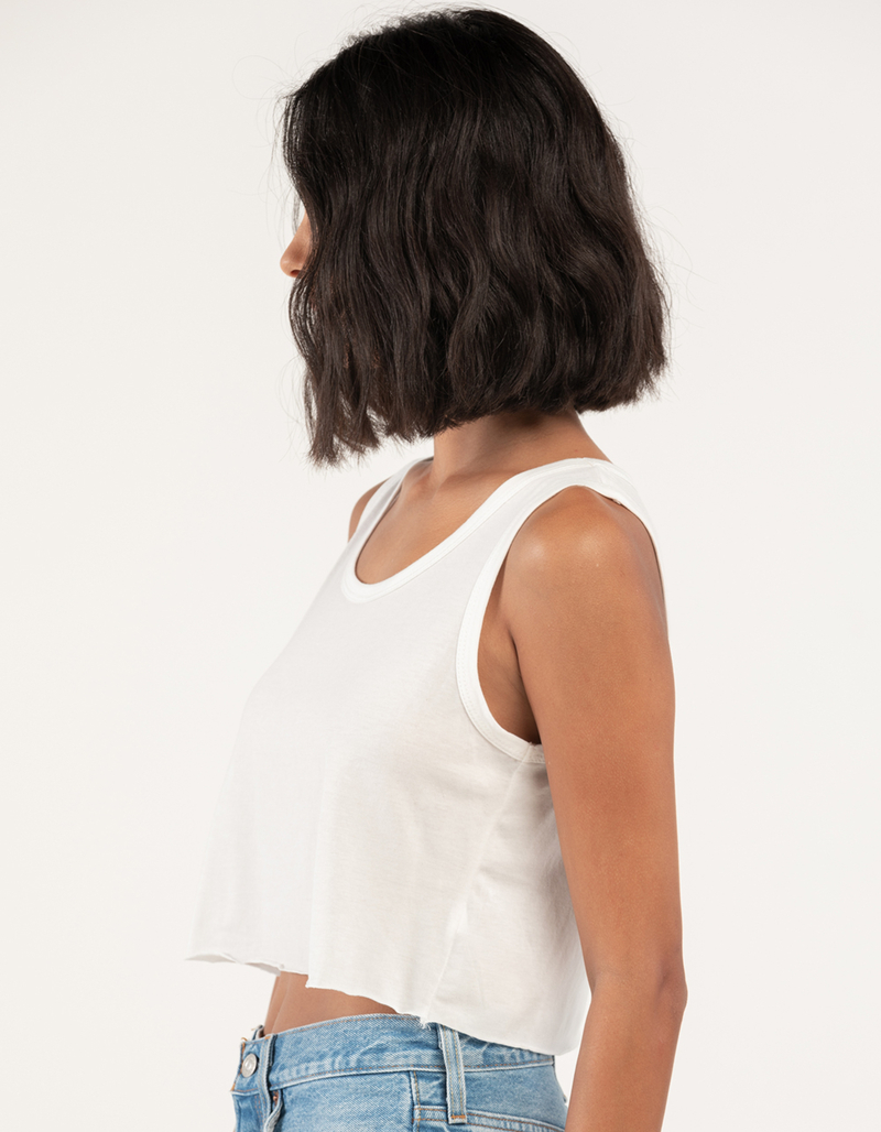 HEART & HIPS Womens Cropped Muscle Tank Top - SOFT WHITE - S | Tillys