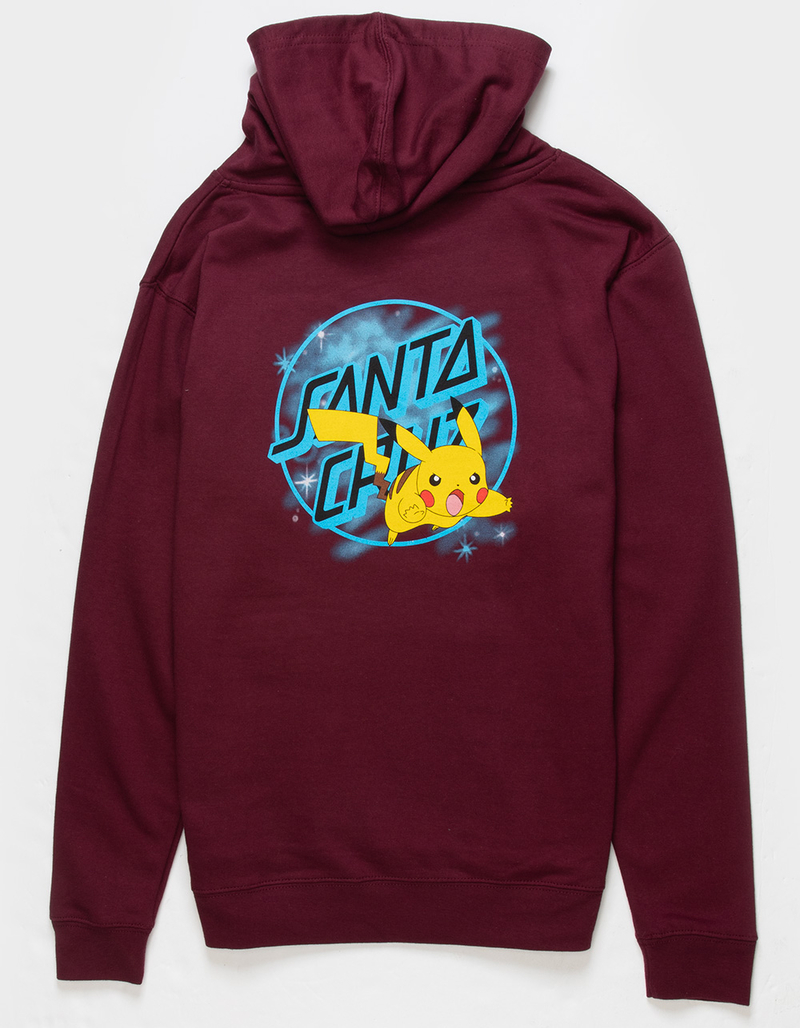 SANTA CRUZ x Pokémon Pikachu Spray Dot Boys Hoodie - MAROON | Tillys