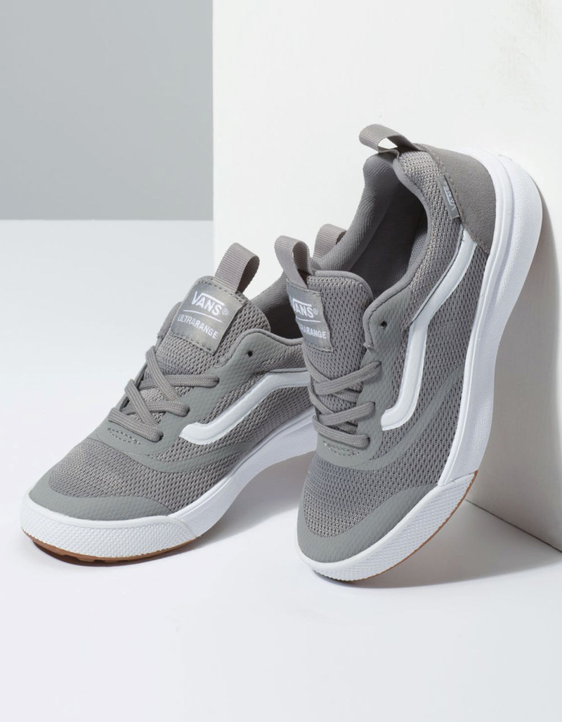 VANS UltraRange RapidWeld Frost Gray & True White Kids Shoes - FROST ...