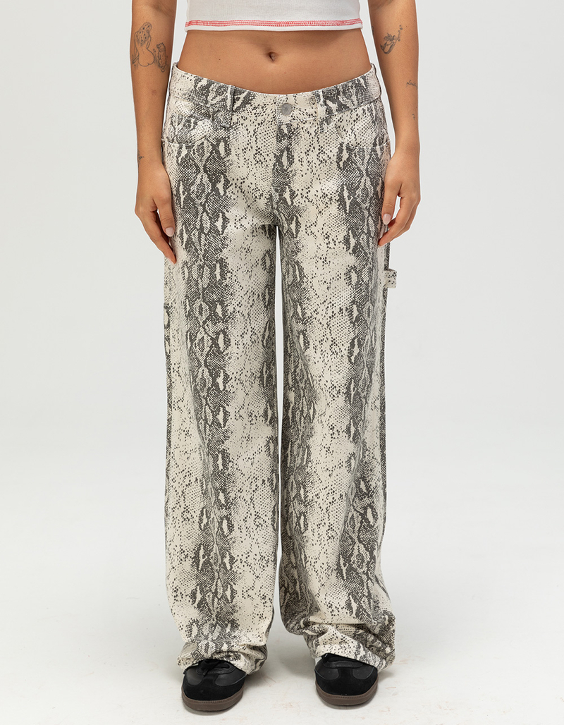 RSQ Womens Low Rise Snake Baggy Carpenter Pants - SNAKE - 27 | Tillys