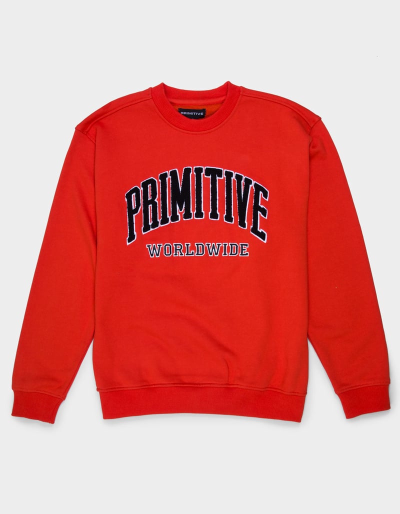 PRIMITIVE Collegiate Mens Crewneck Sweatshirt - RED - M | Tillys
