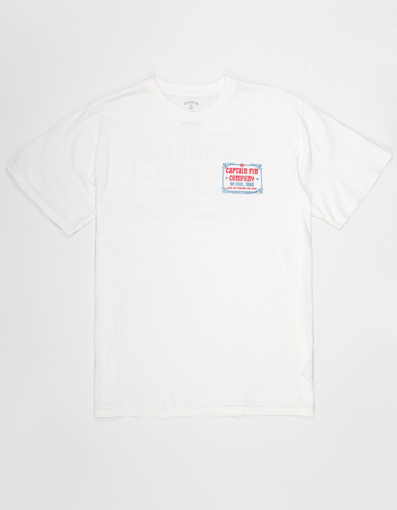 CAPTAIN FIN Drainpipes Logo Mens Tee - OFF WHITE - XXL | Tillys