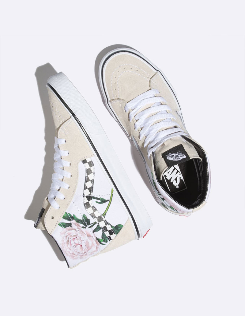 VANS Sk8-Hi Checker Floral Womens Shoes - TURTLEDOVE - 9 | Tillys