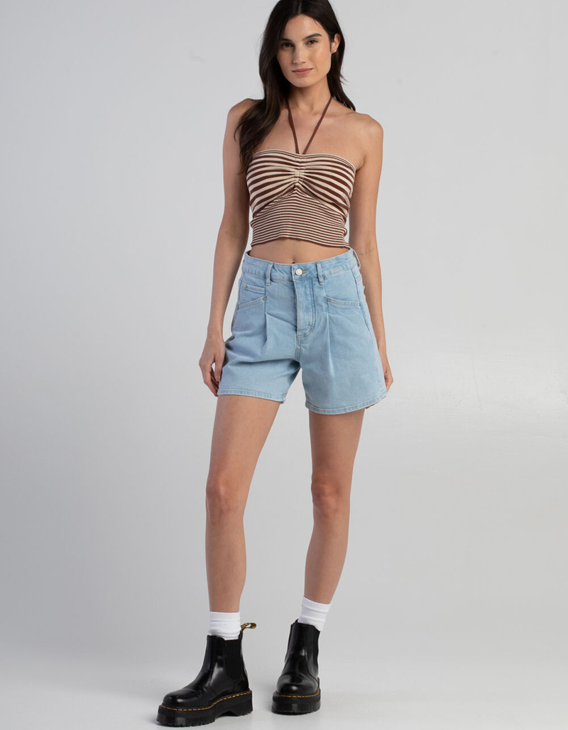 FULL TILT Multi Stripe Womens Halter Top - BROWN COMBO | Tillys