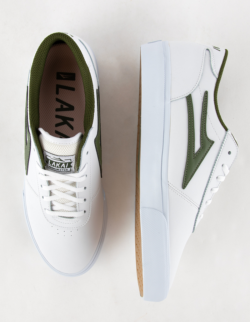 LAKAI Manchester Mens Shoes - WHT/GREEN | Tillys