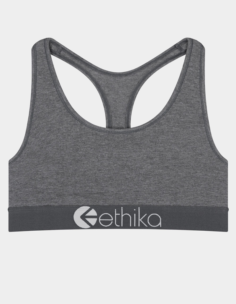 ETHIKA Heathered Girls Sports Bra - HEATHER GRAY - L | Tillys