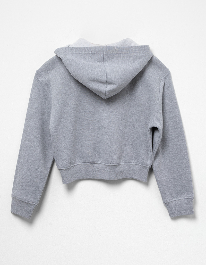 FULL TILT Malibu Girls Zip-Up Hoodie - HEATHER GRAY - XS | Tillys