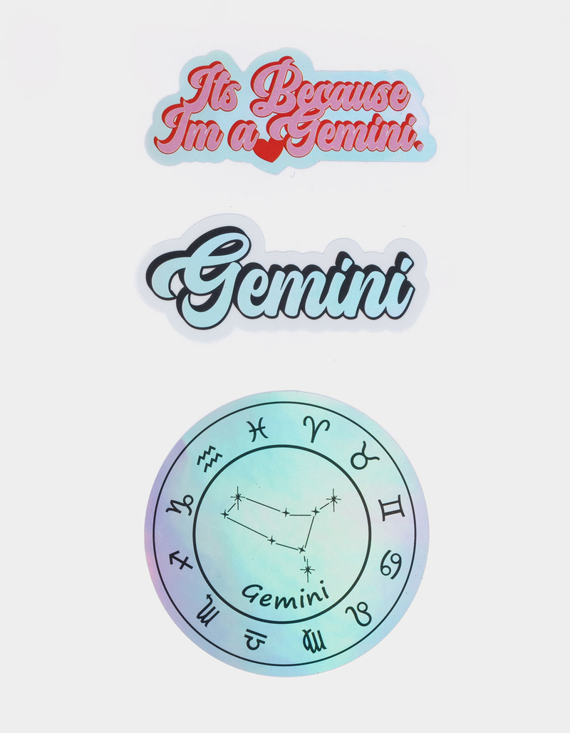 Gemini Zodiac Stickers - PINK COMBO - ONE SIZE | Tillys