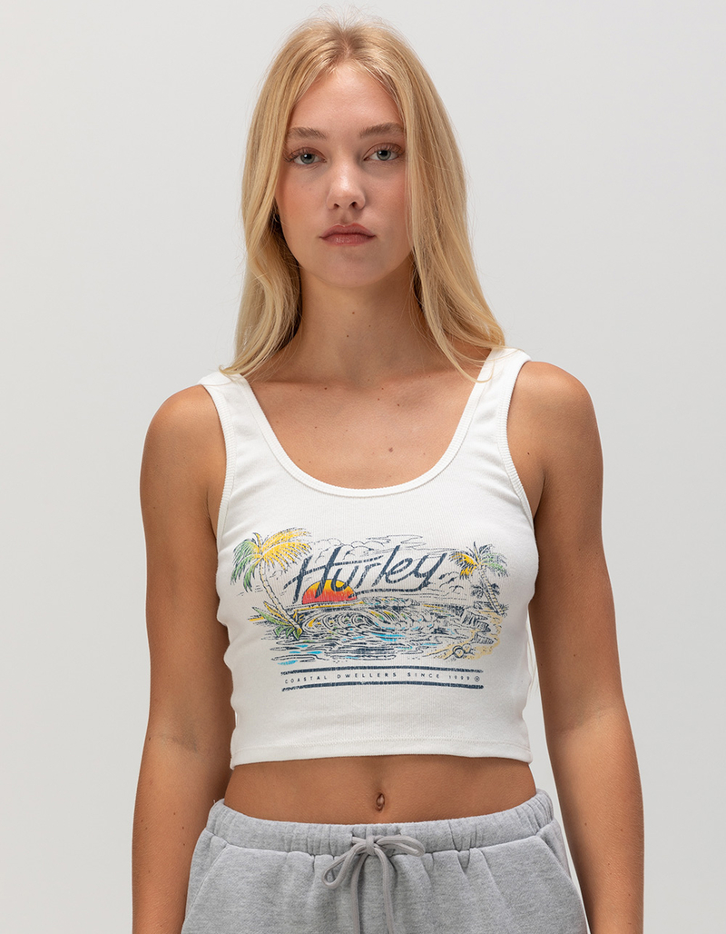 HURLEY Coastal Womens Tank Top - WHITE | Tillys