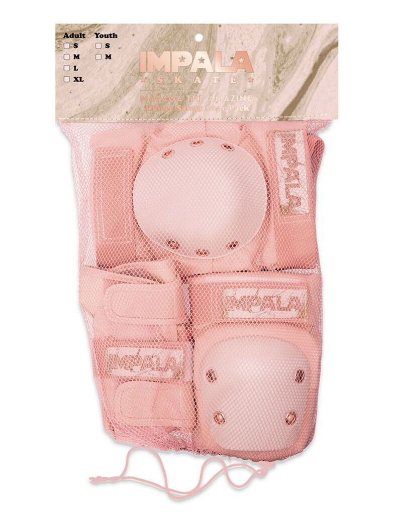 IMPALA ROLLERSKATES x Marawa 3 Piece Protective Safety Gear - ROSE ...