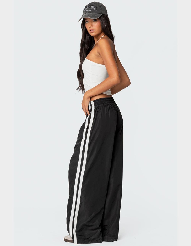 EDIKTED Fauna Nylon Track Pants - BLACK - M | Tillys