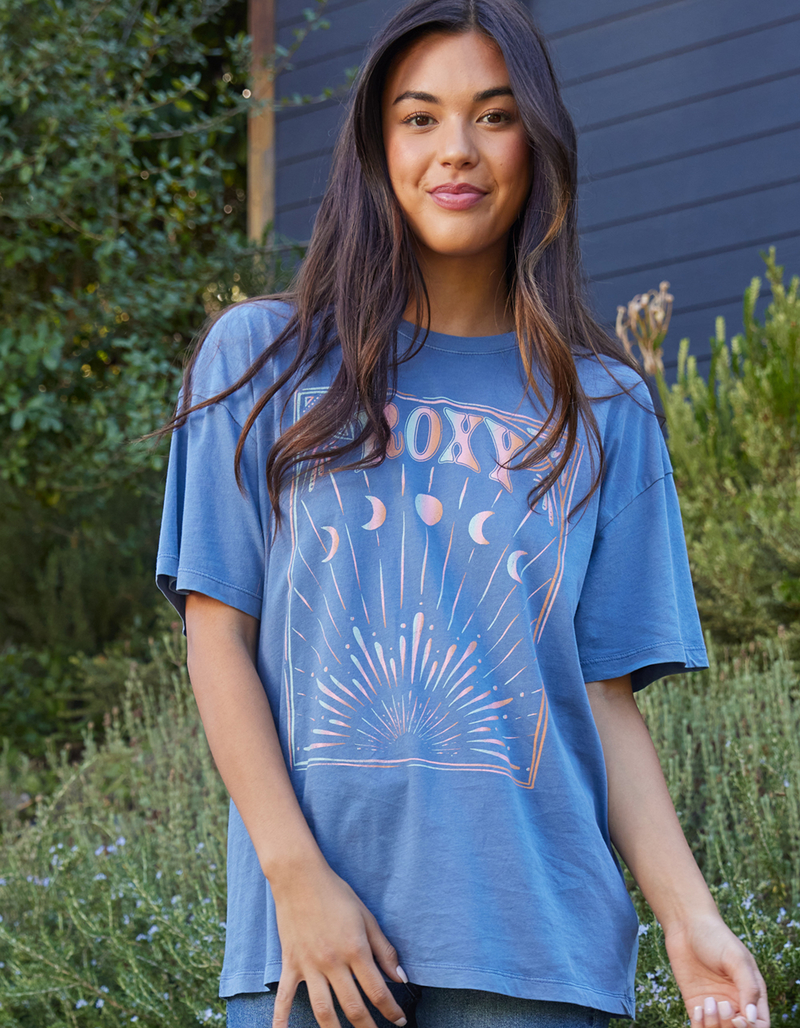 ROXY Phased Out Womens Oversized Tee - BLUE | Tillys