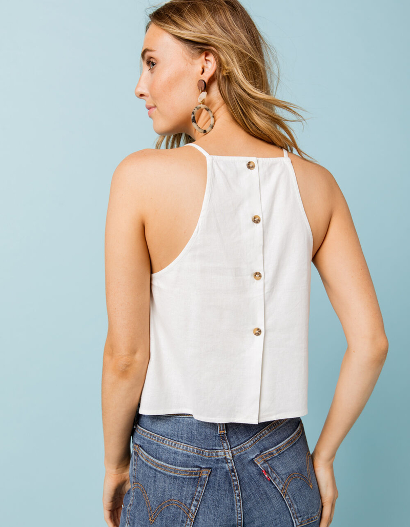 WEST OF MELROSE Tank Goodness White Womens Tank Top - WHITE - L | Tillys