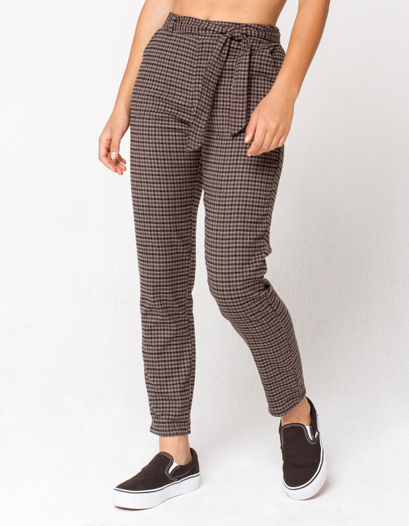 Sky And Sparrow Knit Tie Waist Womens Pants Blkgr 359951127