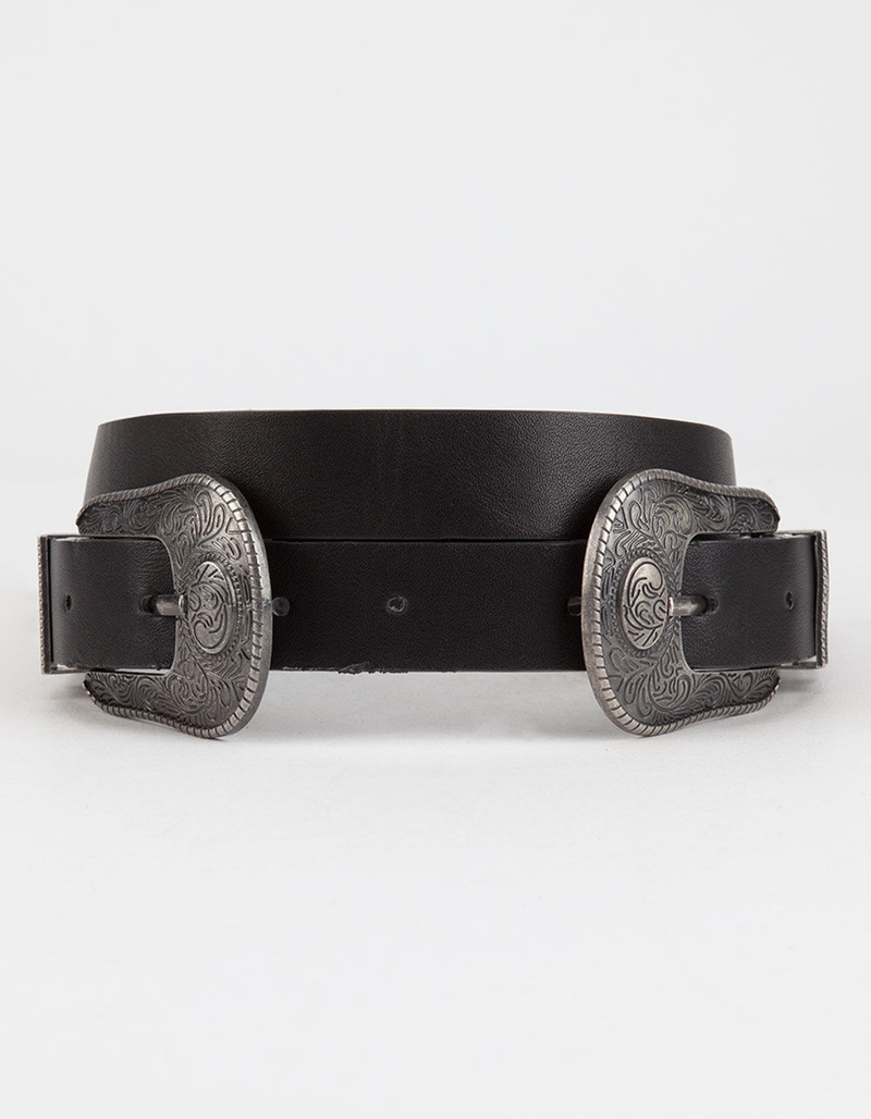 Double Western Belt - BLACK - L | Tillys