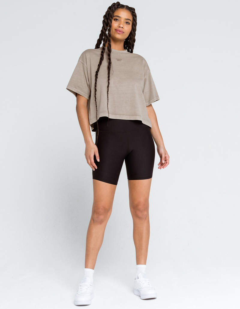 REEBOK Classics Natural Dye Womens Light Brown Crop Tee - LIGHT BROWN ...