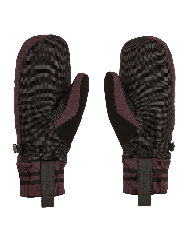 VOLCOM Bistro Womens Snow Mitts - BLK/RED - S | Tillys