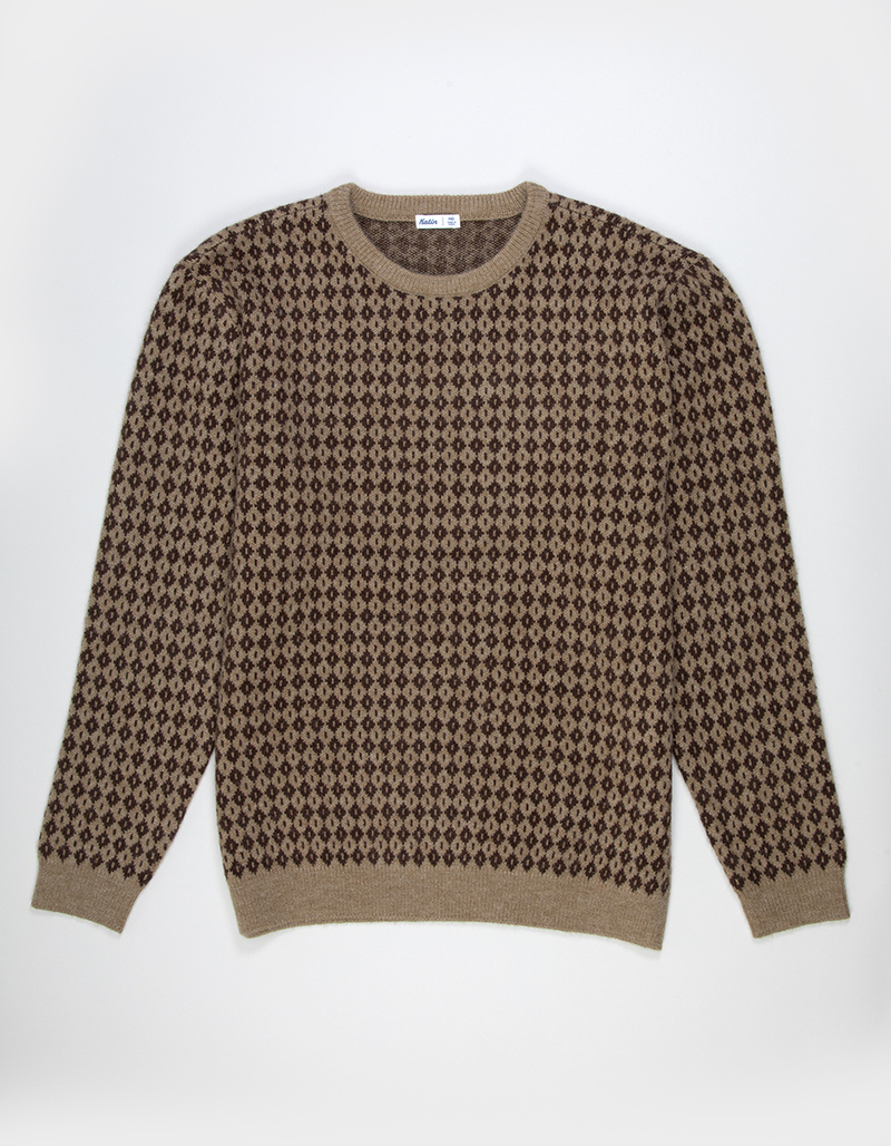KATIN Check Mens Sweater - BROWN - S | Tillys