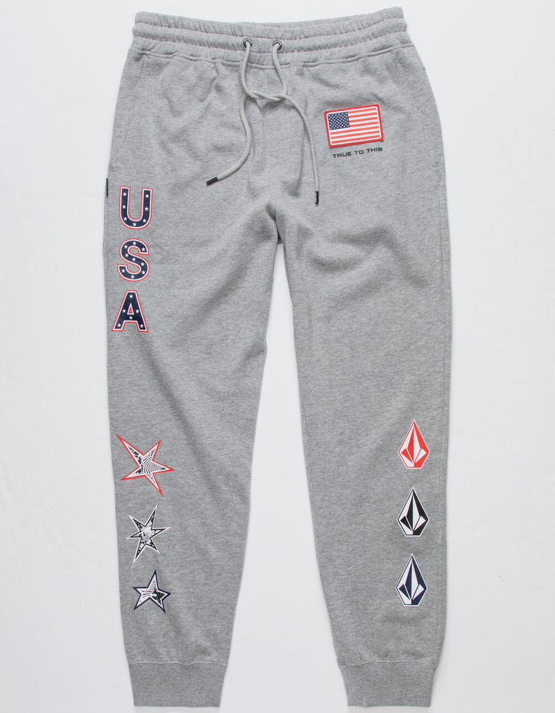 VOLCOM USST Iconic Stone Mens Sweatpants - HEATHER GRAY | Tillys