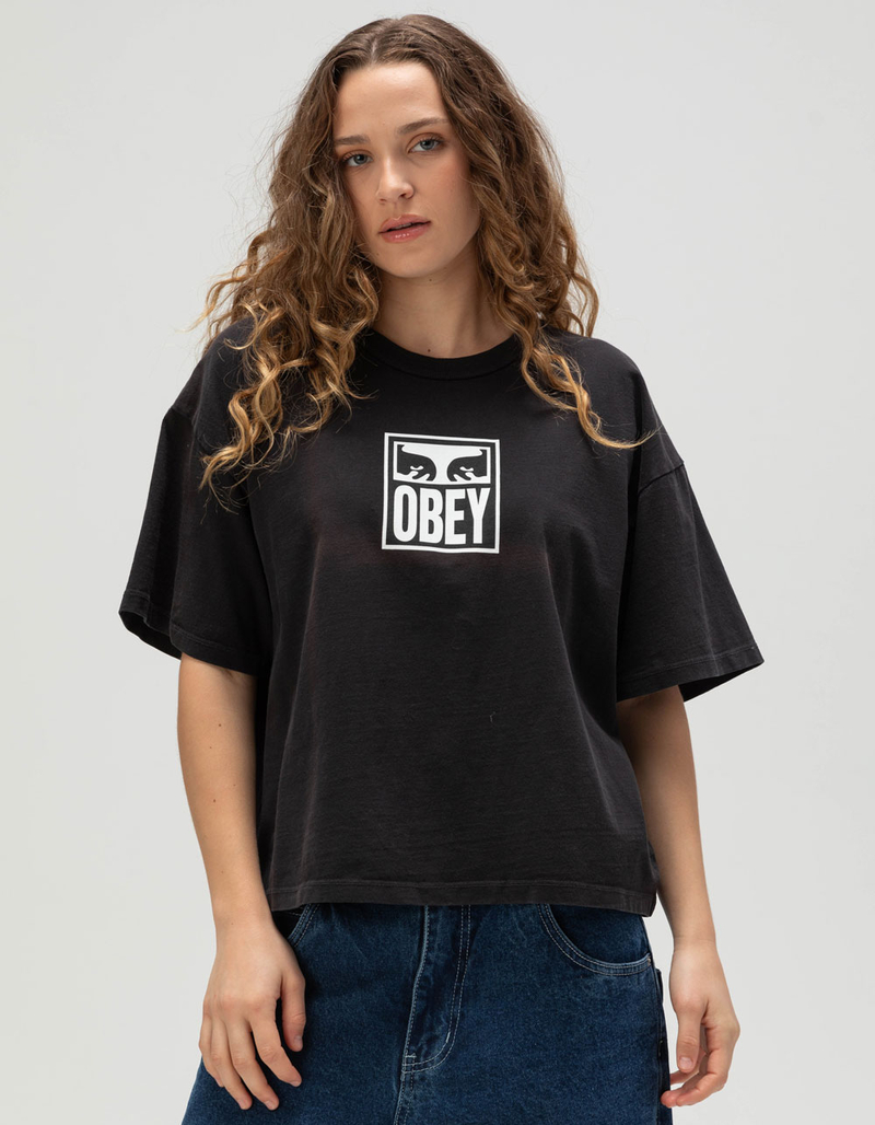 OBEY Eyes 2 Womens Tee - BLACK - M | Tillys
