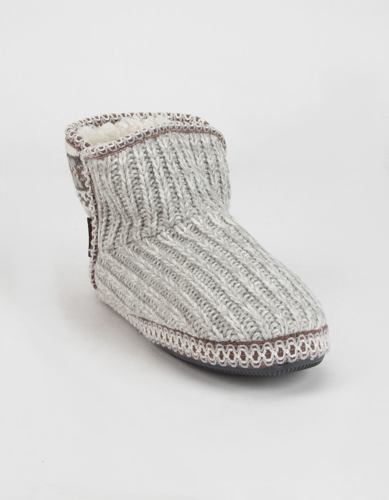 MUK LUKS Leigh Nordic Womens Bootie Slippers - IVORY | Tillys