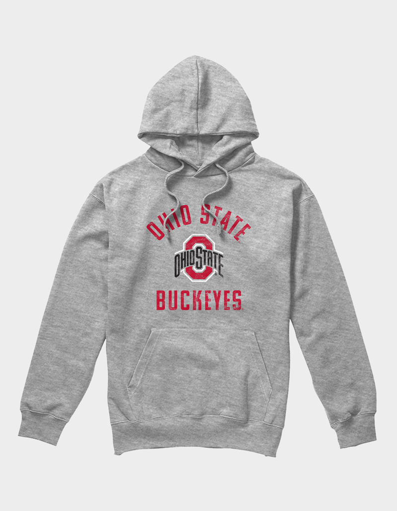 THE OHIO STATE UNIVERSITY Buckeyes Logo Mens Hoodie - HEATHER GRAY - M ...