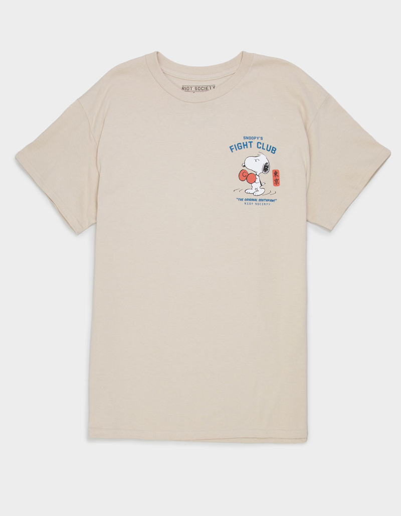 RIOT SOCIETY Peanuts Fight Club Mens Tee - SAND - M | Tillys