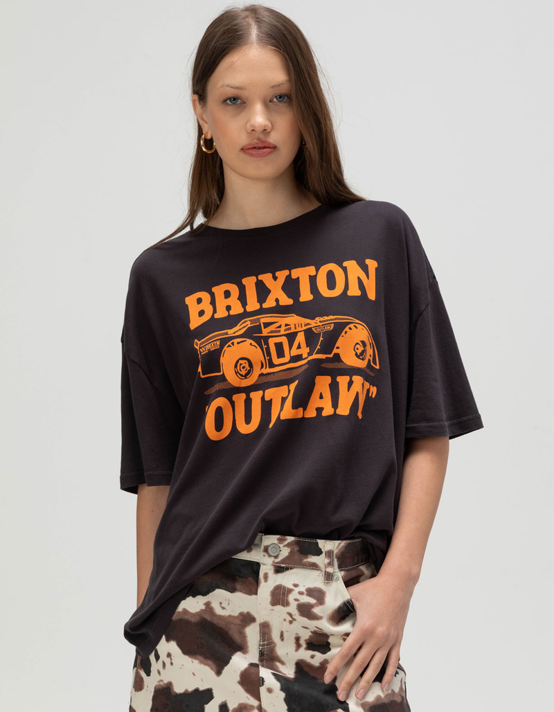 BRIXTON Outlaw Womens Oversized Tee - BLACK - XS | Tillys