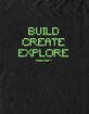 MINECRAFT Build, Create, Explore Logo Unisex Tee - BLACK - L | Tillys