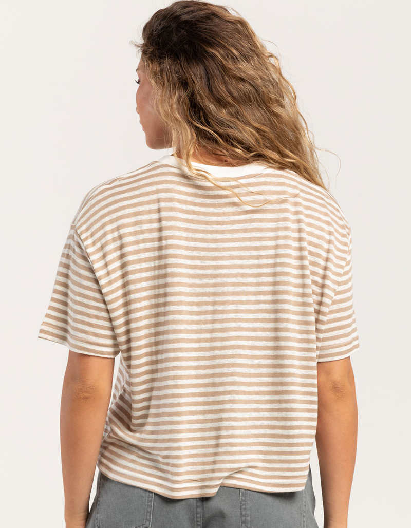 RUSTY Penny Stripe Womens Tee - TAUPE | Tillys