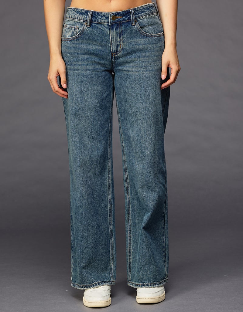 RSQ Womens Low Rise Baggy Jeans - MEDIUM WASH | Tillys