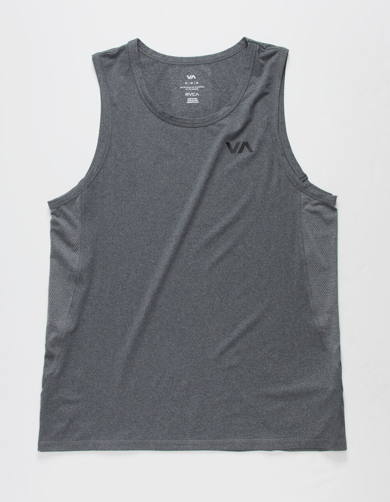 RVCA Sport Vent Mens Black Tank - CHARCOAL - L | Tillys