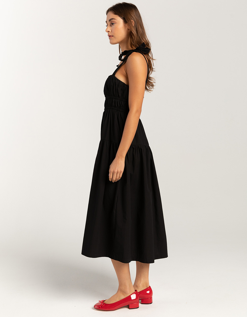 WEST OF MELROSE Tiered Womens Midi Dress - BLACK | Tillys