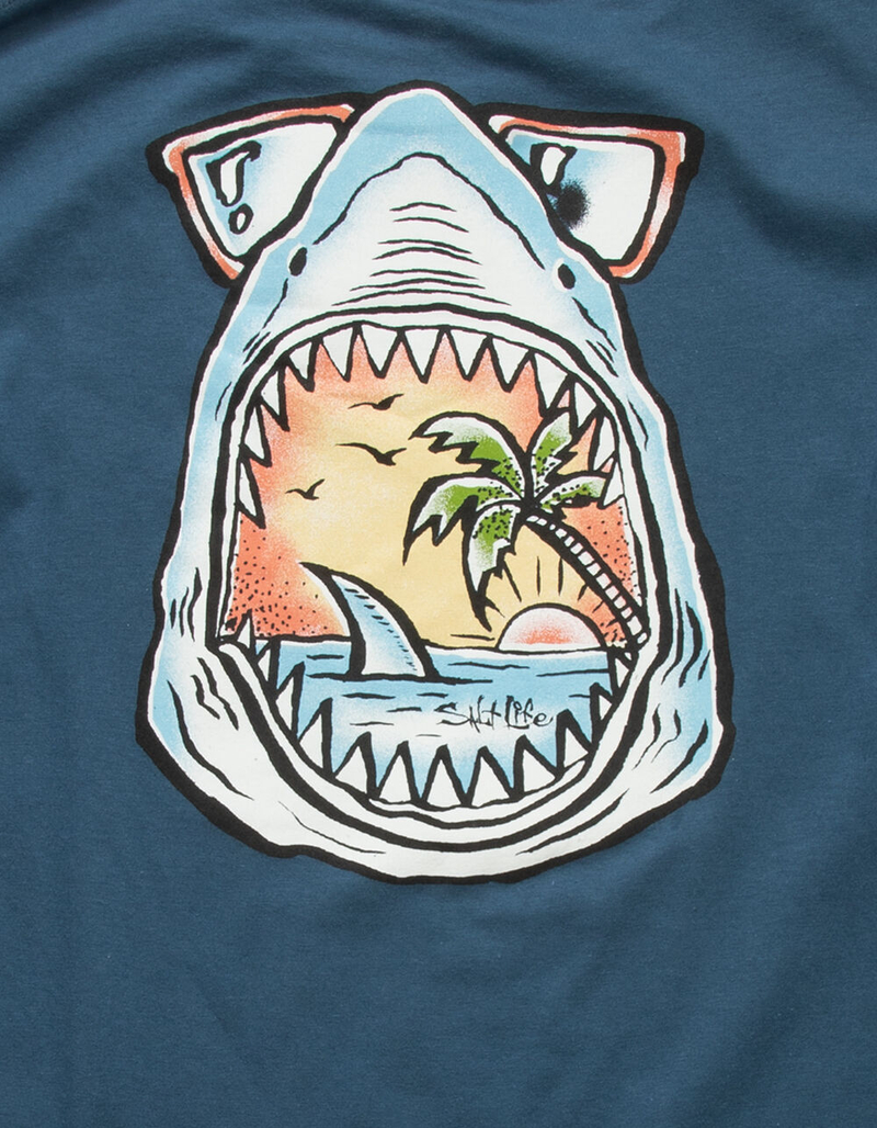 SALT LIFE Sunny Shark Boys Tee - NAVY | Tillys