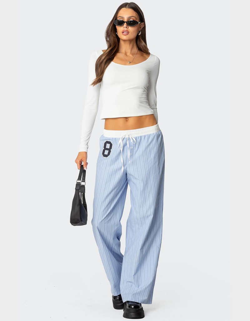 EDIKTED Millicent Wide Scoop Neck Top - WHITE - M | Tillys
