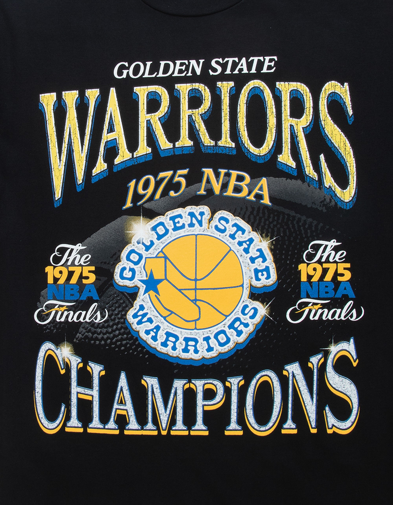 MITCHELL & NESS Golden State Warriors 1975 Champions Mens Tee - BLACK ...
