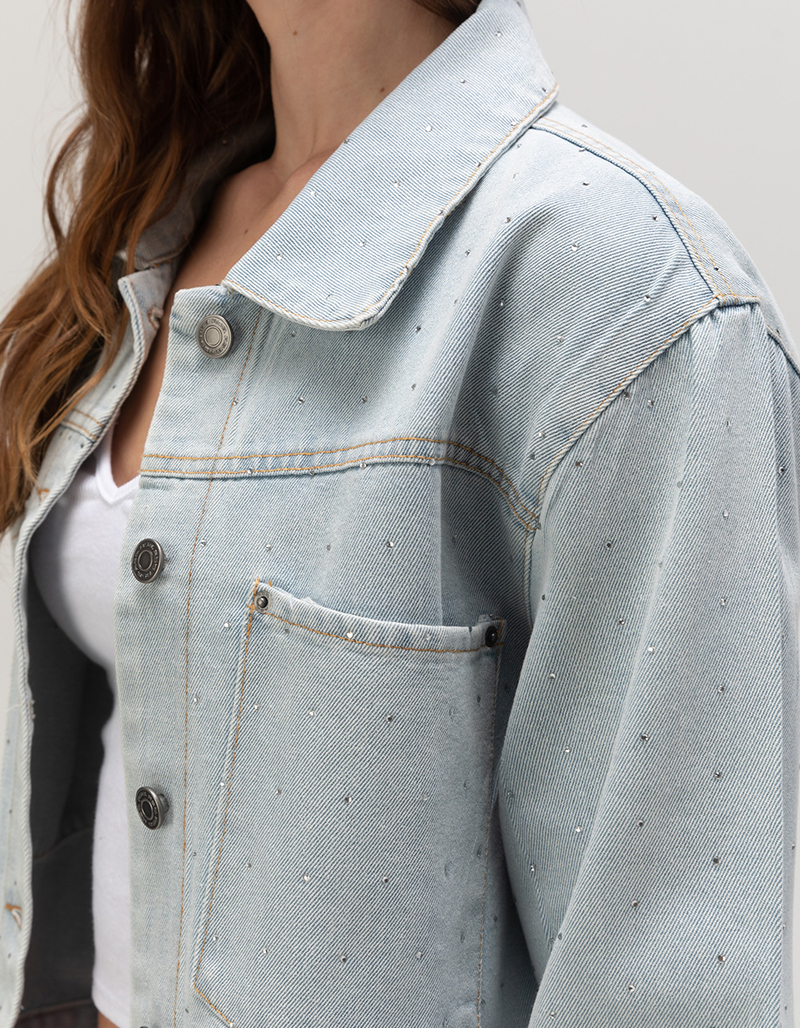 RSQ Womens Bling Jacket - LIGHT WASH | Tillys