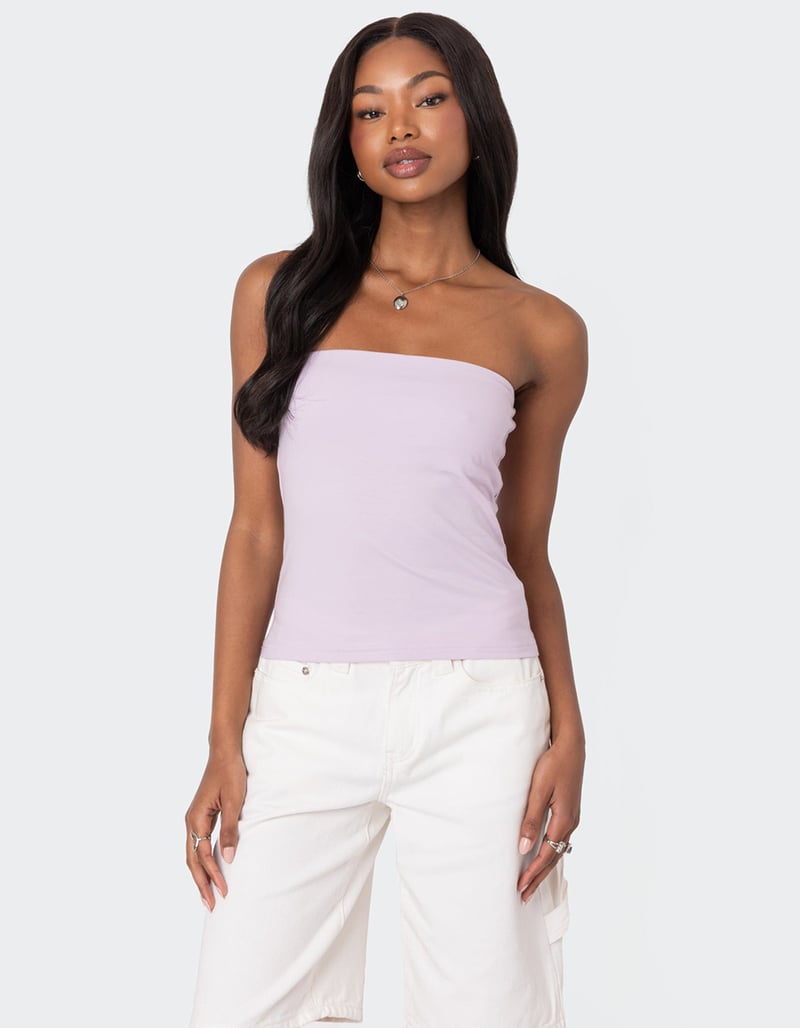 EDIKTED Built In Bra Tube Top - LT PURPLE | Tillys